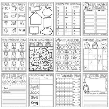 First Grade Back to School Booklet - My Teaching Pal