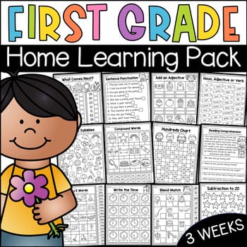 First Grade Home Learning Pack - My Teaching Pal