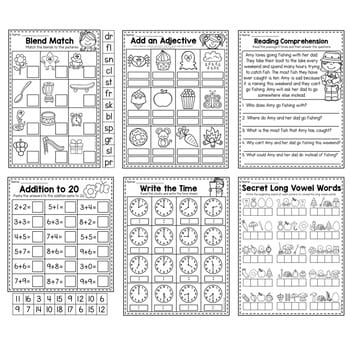 First Grade Home Learning Pack - My Teaching Pal