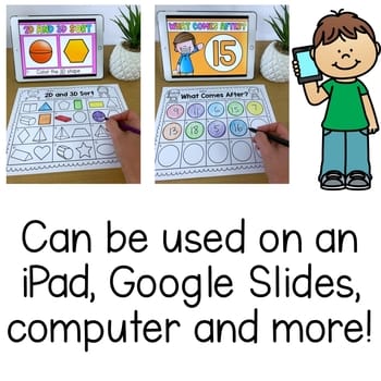 Kindergarten Digital Math Centers - My Teaching Pal