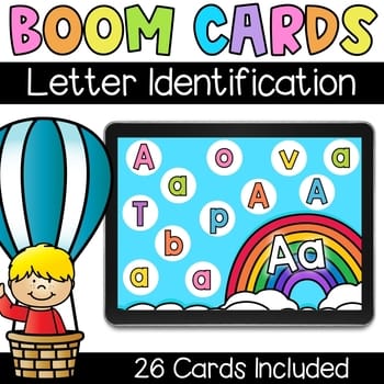 Letter Identification - Digital Task Cards - Boom Cards - My Teaching Pal