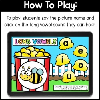 Long Vowels - Digital Task Cards - Boom Cards - My Teaching Pal