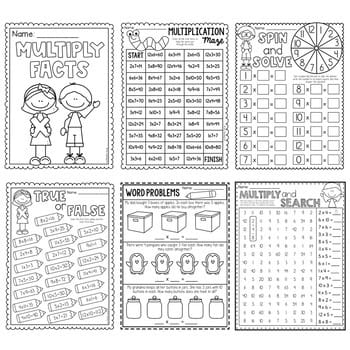 Multiplication Review Worksheets and Activities - My Teaching Pal
