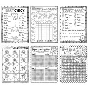 Multiplication Review Worksheets and Activities - My Teaching Pal
