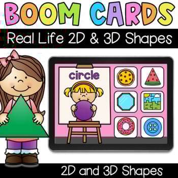 Real Life 2D and 3D Shapes - Digital Task Cards - Boom Cards - My ...