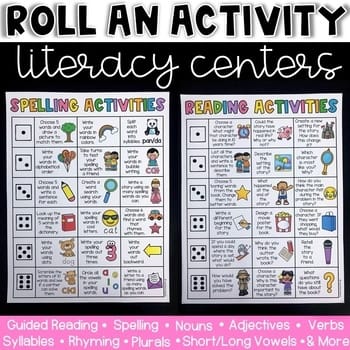 Roll an Activity - Literacy Centers - My Teaching Pal