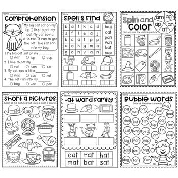Short Vowel CVC Worksheets - BUNDLE - My Teaching Pal