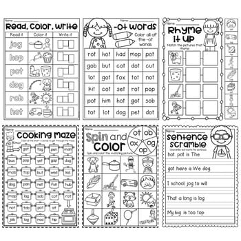 Short o Worksheets - CVC Words - My Teaching Pal