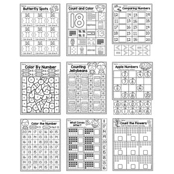 Teen Numbers Worksheets - MEGA PACK - My Teaching Pal