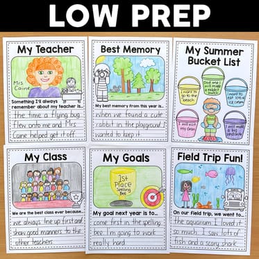 Kindergarten Memory Book - End of Year Activity - My Teaching Pal