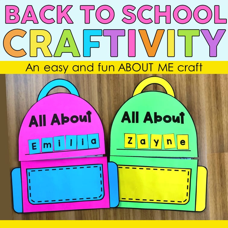Back to School Backpack Craft - About Me Activity - My Teaching Pal