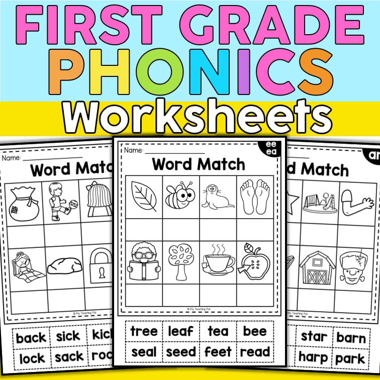 FREE First Grade Phonics Worksheets - My Teaching Pal