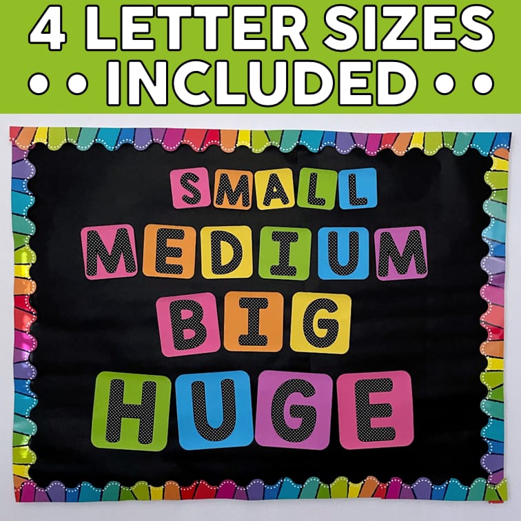 Bulletin Board Letters - Build Your Own Heading! - My Teaching Pal