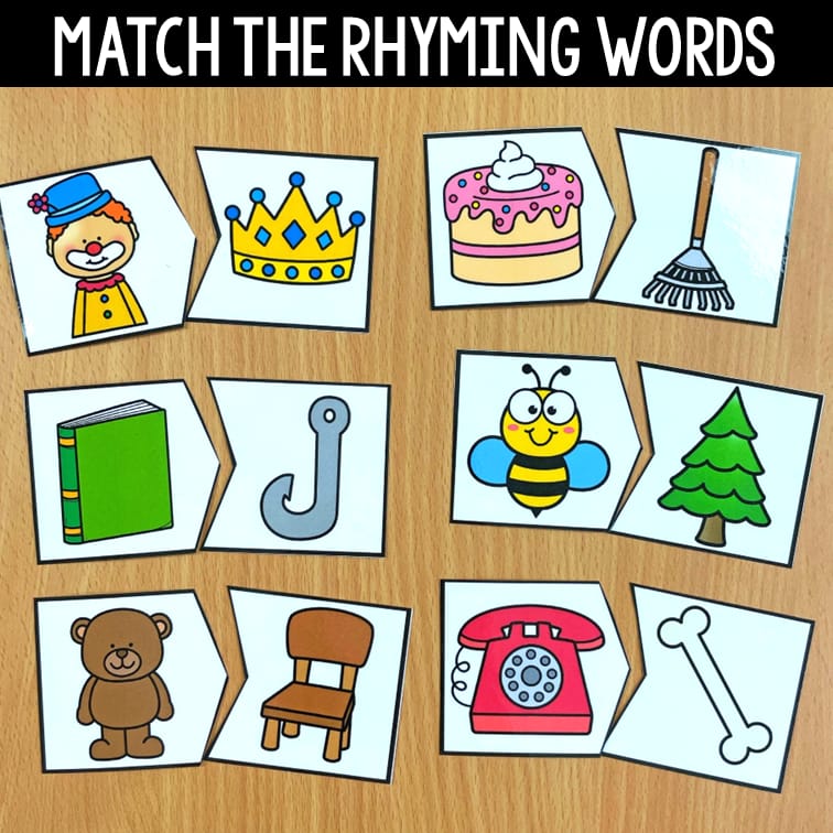 Rhyming Center - Rhyming Puzzle - Phonemic Awareness Center - My ...