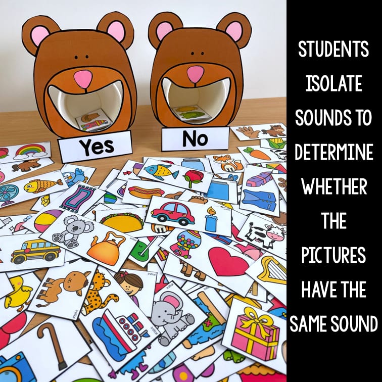 Phonemic Awareness Center - Same Sound - Initial, Medial and Final ...