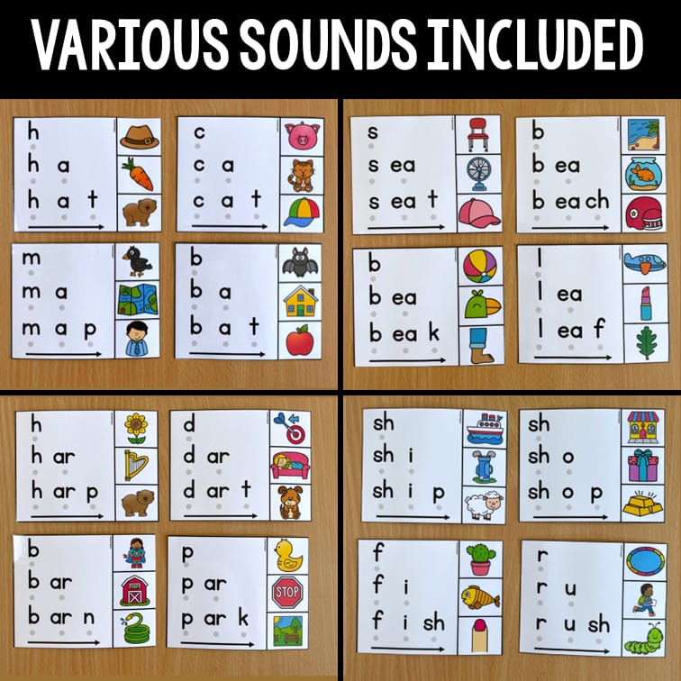 Blending & Segmenting Phoneme Cards - Reading Decodable Words - (SoR ...
