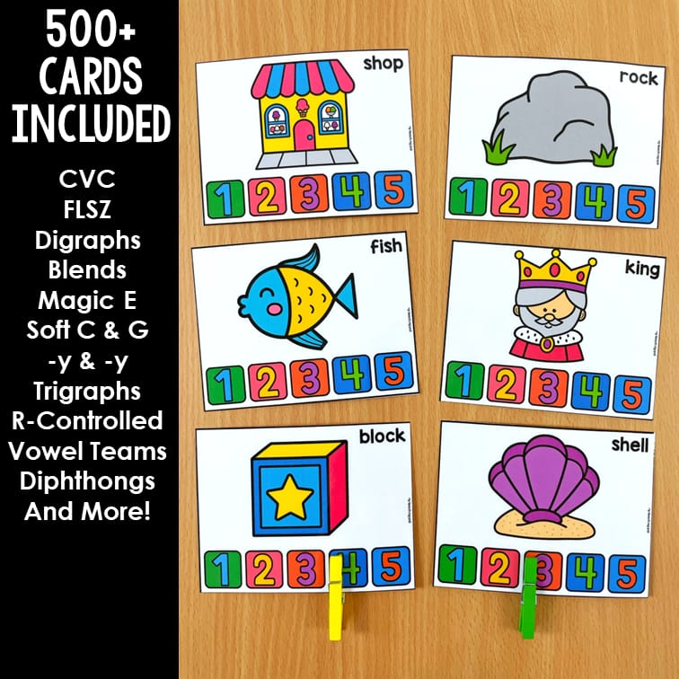 Phonemic Awareness Center - Count the Sounds Activity - My Teaching Pal