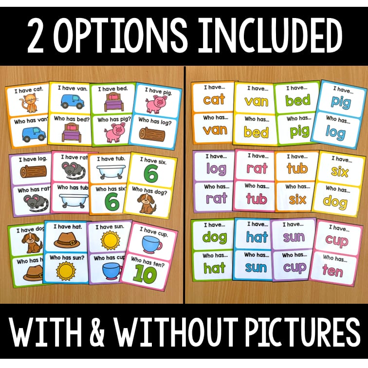 I Have, Who Has Phonics Center - Decodable Words - Phonics Game - My ...