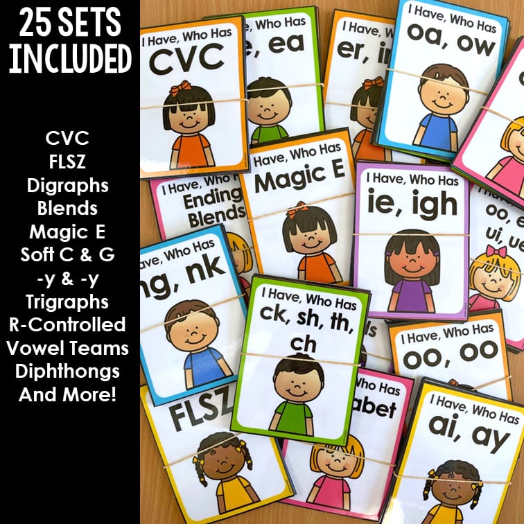 I Have, Who Has Phonics Center - Decodable Words - Phonics Game - My ...
