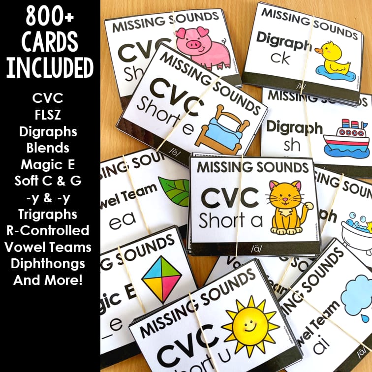 Missing Sounds - Phonics Center - Science of Reading Aligned - My ...