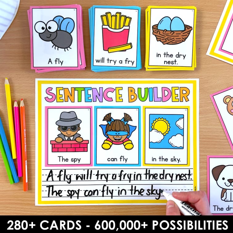 Silly Sentences - Build a Sentence Center VOL 3 - Magic E, Soft C & G ...