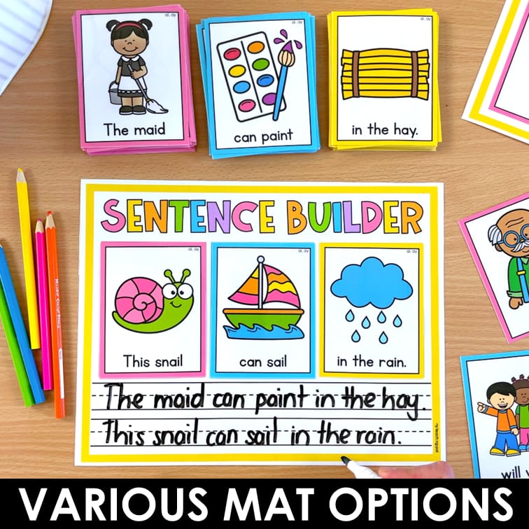 Silly Sentences - Build a Sentence Center - Phonics Bundle - Decodable ...