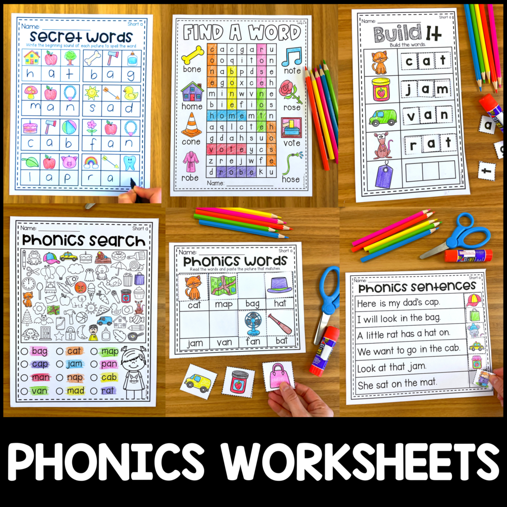 Phonics Worksheets - The Bundle - My Teaching Pal