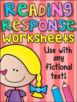 Guided Reading Response Printable Worksheet Pack - ANY FICTIONAL TEXT ...