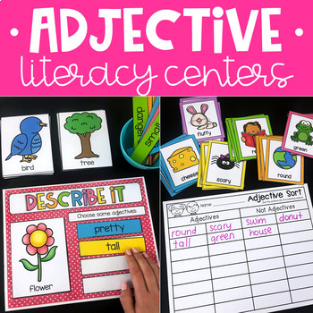 Adjectives Activities - Parts of Speech Centers - My Teaching Pal