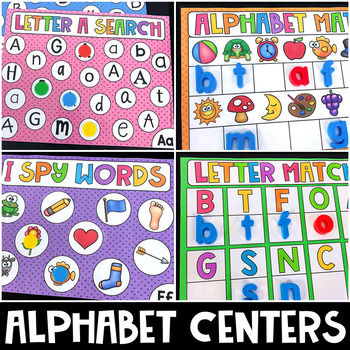 Alphabet and Beginning Sound Literacy Centers - My Teaching Pal