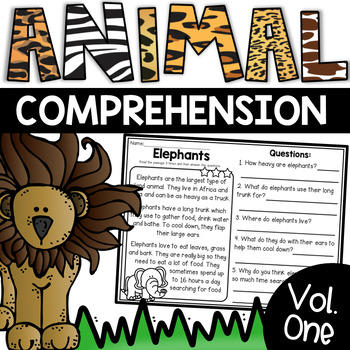Animal Reading Comprehension Passages - My Teaching Pal