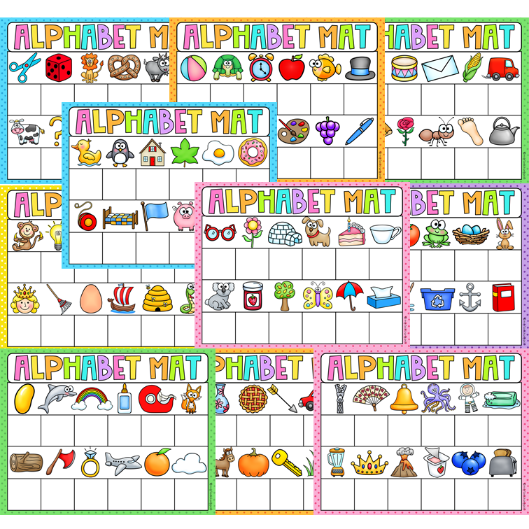 Beginning Sound Alphabet Mats - Literacy Center - My Teaching Pal