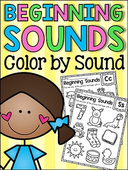 Beginning Sounds Worksheets - Color by Sound - My Teaching Pal