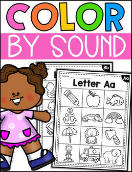 Color by Sound - Beginning Sound and Alphabet Worksheets - My Teaching Pal