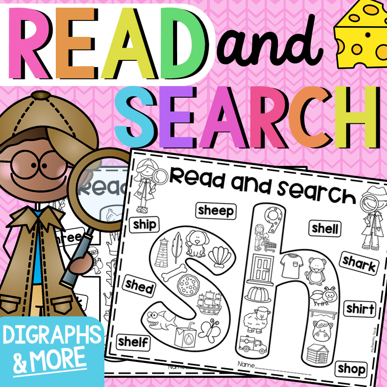 Digraph Read and Search Worksheets – Digraph Worksheets - My Teaching Pal