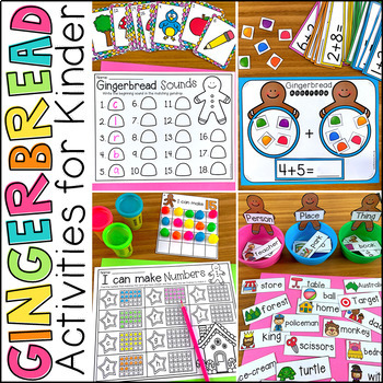 Gingerbread Activities for Kindergarten - Literacy and Math - My ...