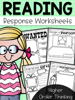 HOTS Reading Response Worksheets - Higher Order Thinking Skills - My ...