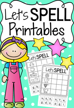Let's Spell Spelling Printable Worksheet Pack - Short Vowels CVC - My ...