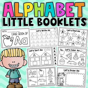 Little Alphabet Booklets - Half Page - Alphabet Activities - My ...
