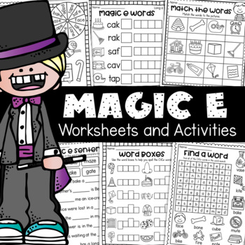 Magic E Worksheets and Centers - CVCE Activities - My Teaching Pal
