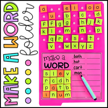 Make a Word Literacy Activity - Word Building and Spelling - My ...