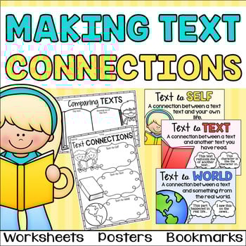 Reading Text Connection Worksheets, Posters & Bookmarks - My Teaching Pal