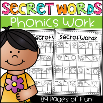 Secret Words Phonics Worksheets - CVC, Long Vowels, Digraphs, Blends ...