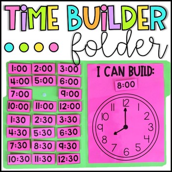 Time Builder File Folder Activity - My Teaching Pal