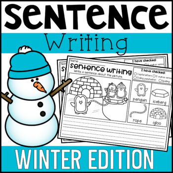 Winter Sentence Writing Worksheets - My Teaching Pal