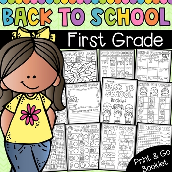 First Grade Back to School Booklet - My Teaching Pal