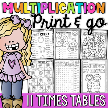 Multiplication Worksheets and Activities - 11 Times Tables - My ...