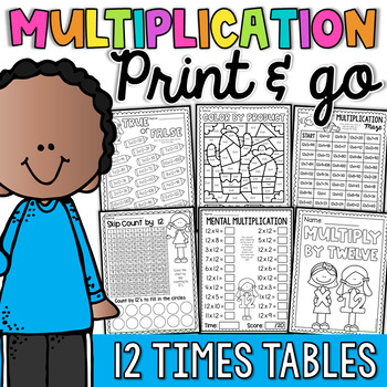Multiplication Worksheets and Activities - 12 Times Tables - My ...