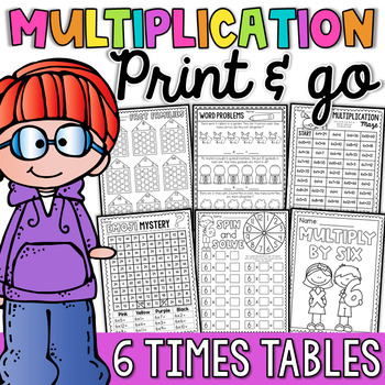 Multiplication Worksheets and Activities - 6 Times Tables - My Teaching Pal