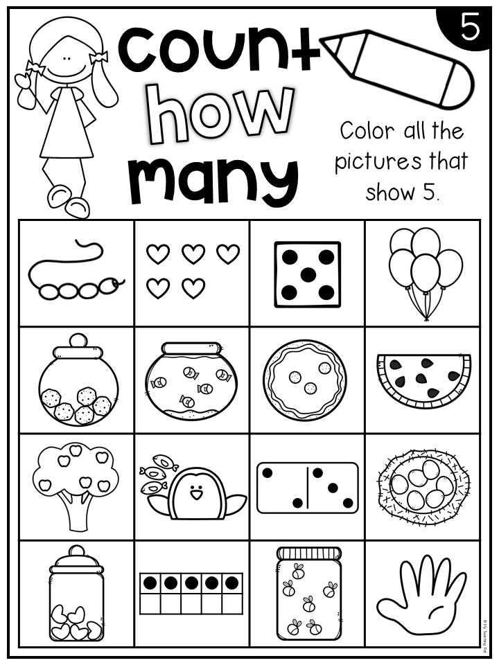 Numbers to 20 Worksheets - Count and Color Numbers - My Teaching Pal